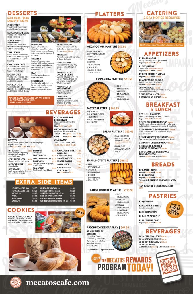 Mecatos Menu Locations Lake Nona - Mecatos Bakery & Cafe